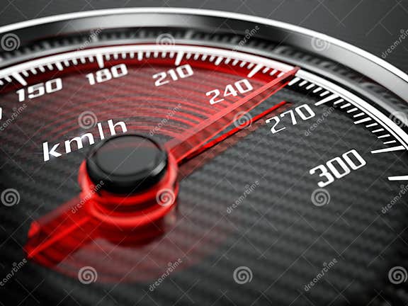 High Speed Concept - Car Speedometer Stock Illustration - Illustration ...