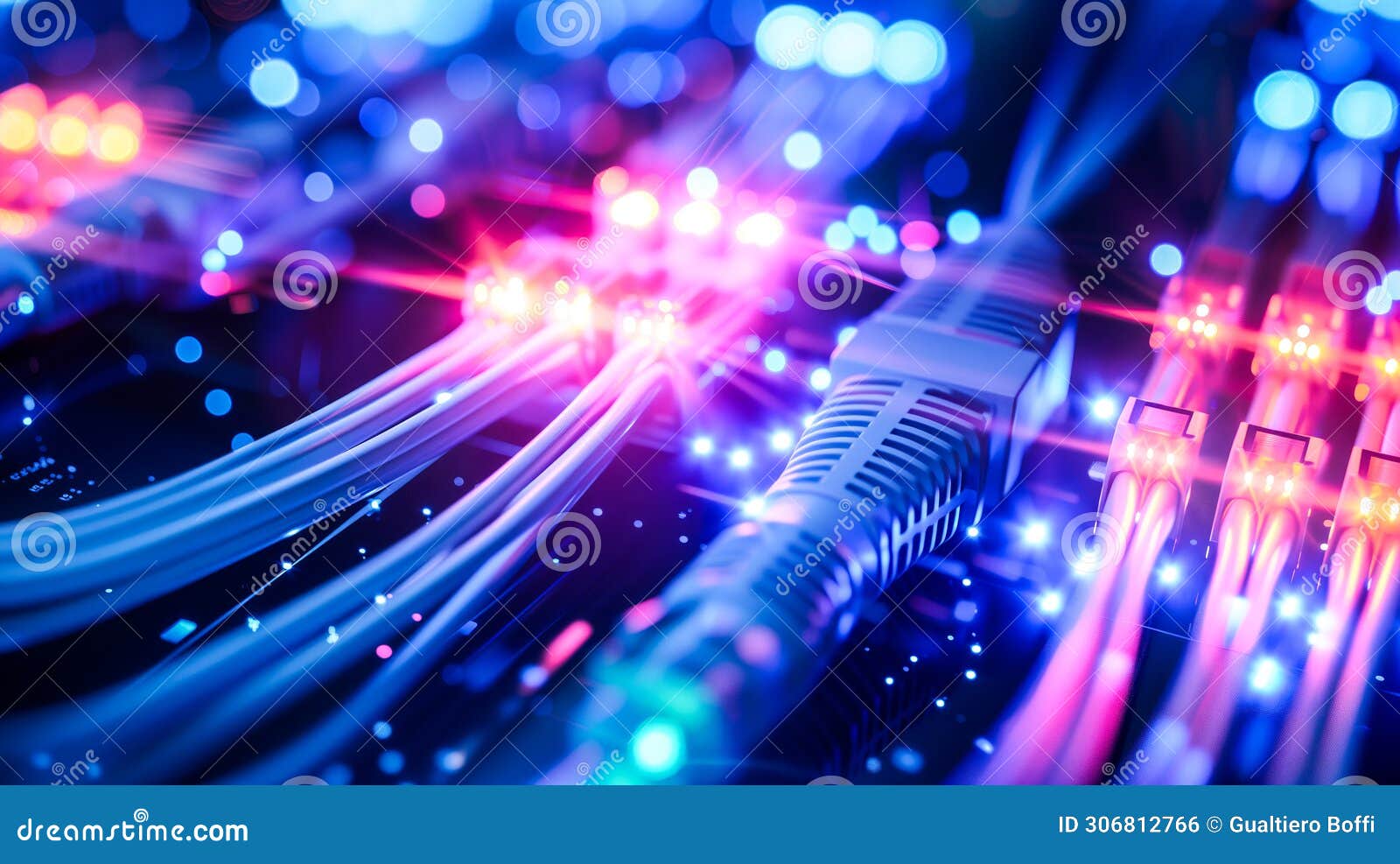 High-speed Connections, Computer Technology Background Stock ...