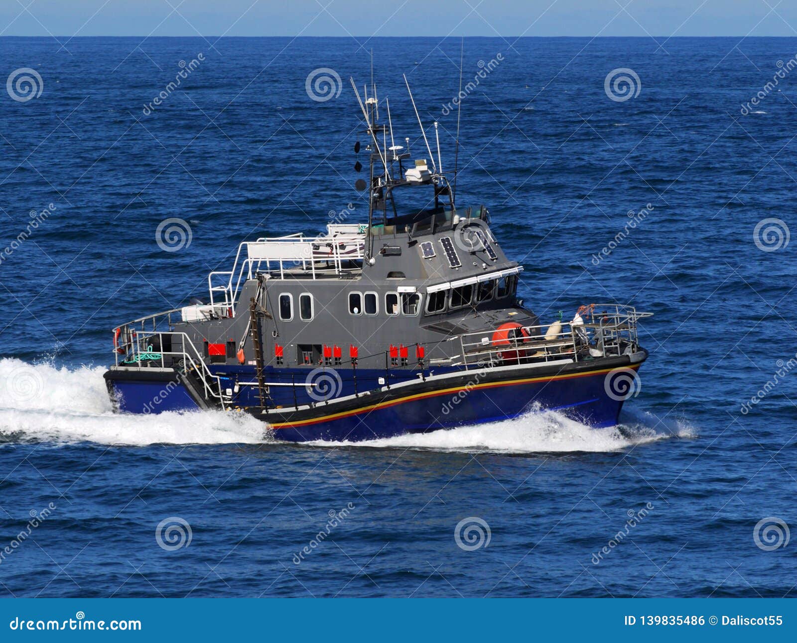 High Speed Craft at Sea. stock photo. Image of coastal - 139835486