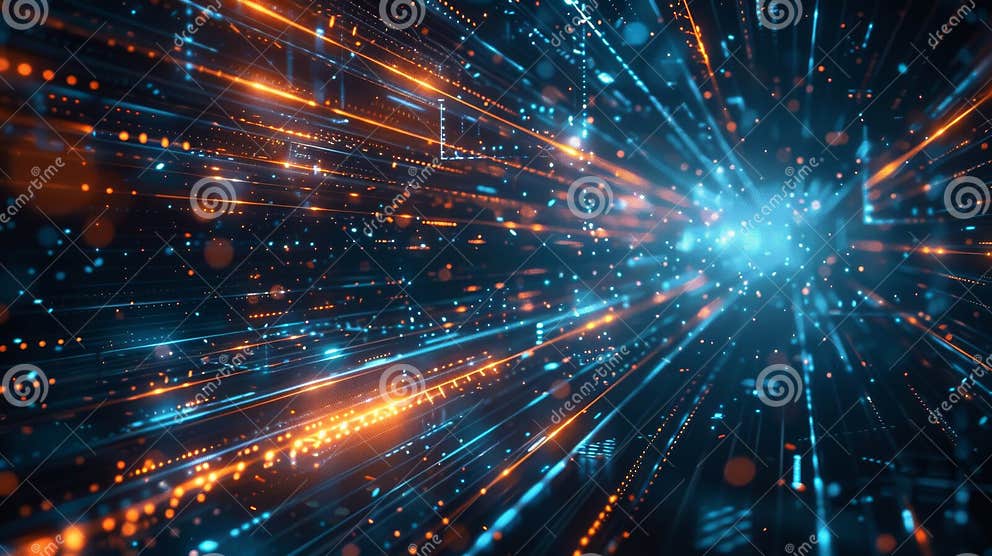 High-Speed Data Stream Cyberspace - Digital Data Flow Visualization in ...