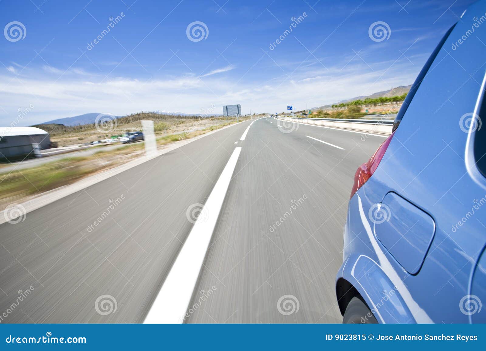 High speed driving stock image. Image of accelerated, outside - 9023815