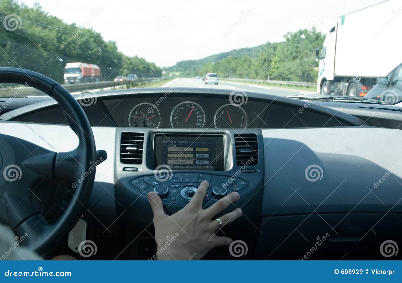High Speed Driving (Nissan) Stock Image - Image of path, speed: 608929