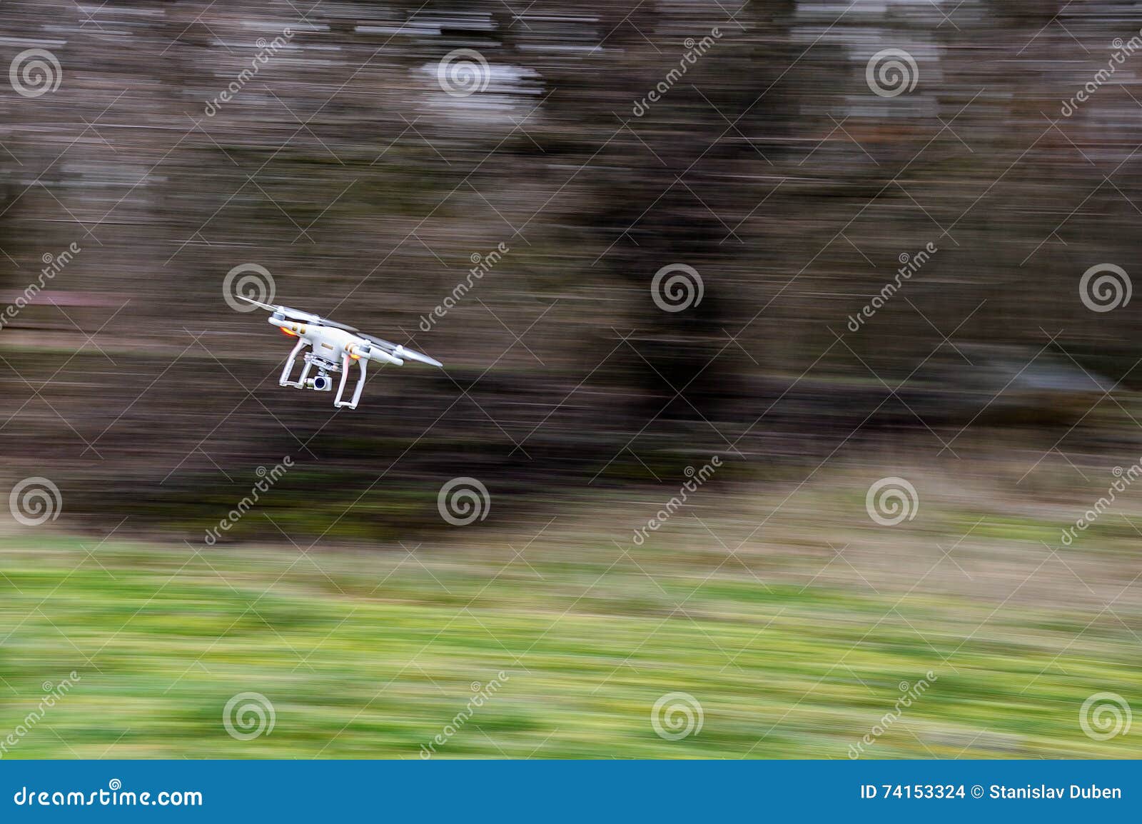 High speed drone in motion stock photo. Image of drone - 74153324