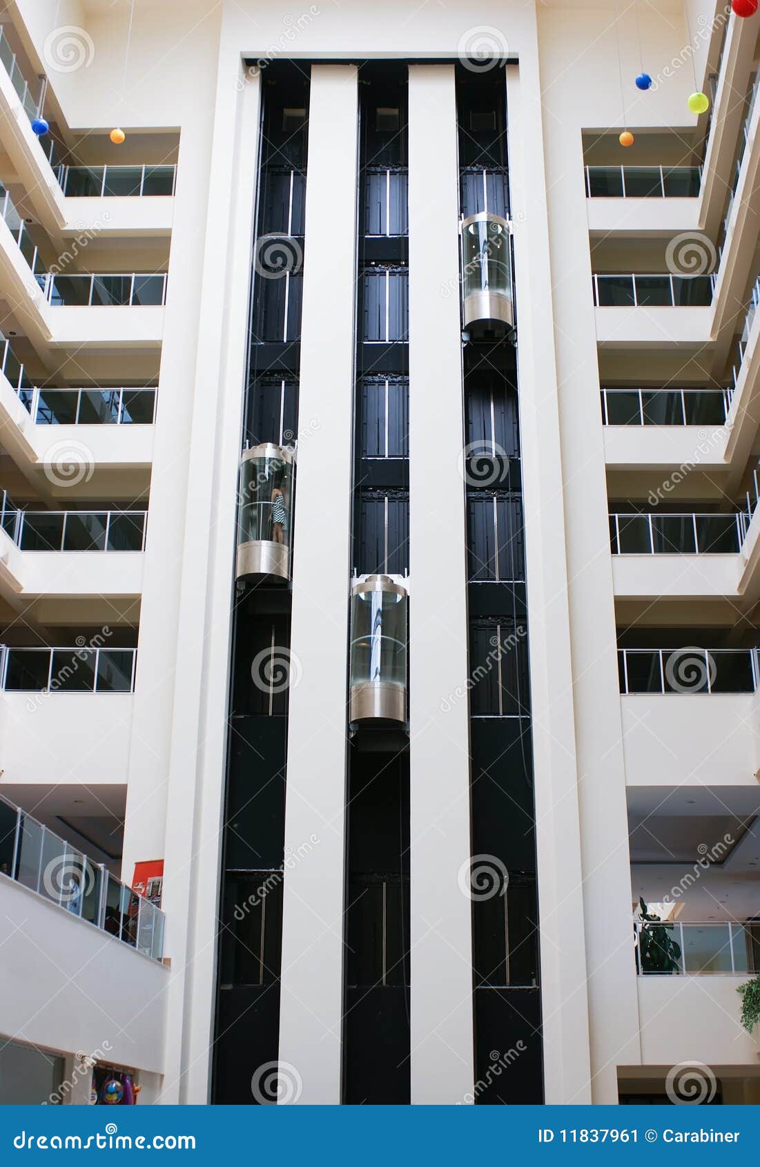 High-speed Elevators in the Hotel Stock Image - Image of design ...