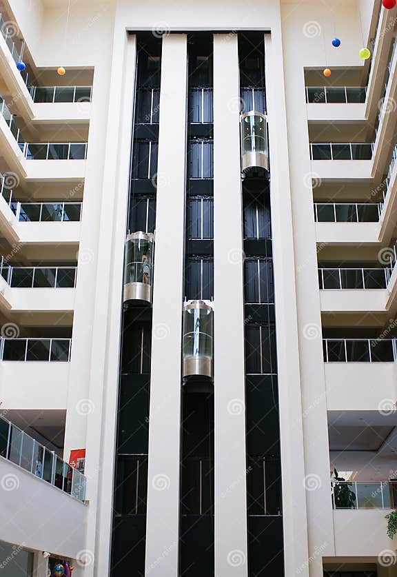 High-speed Elevators in the Hotel Stock Image - Image of design ...