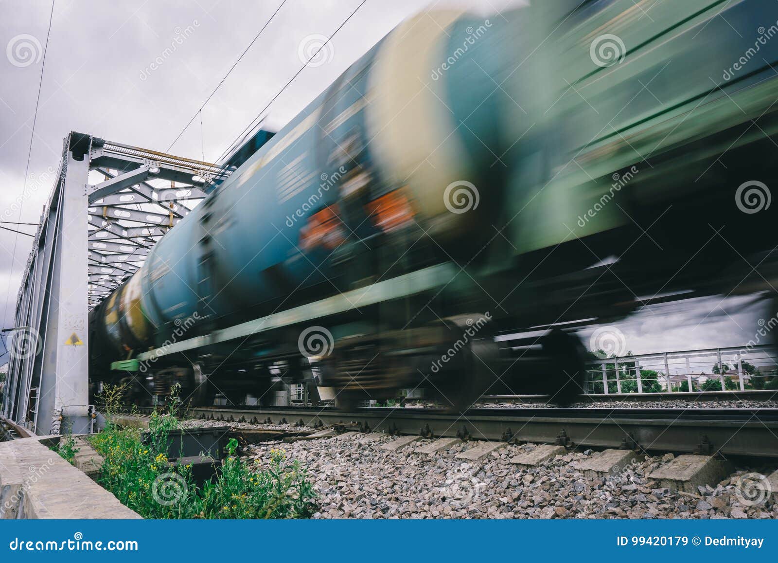A High-speed Freight Train, Motion Blur Stock Image - Image of speed ...