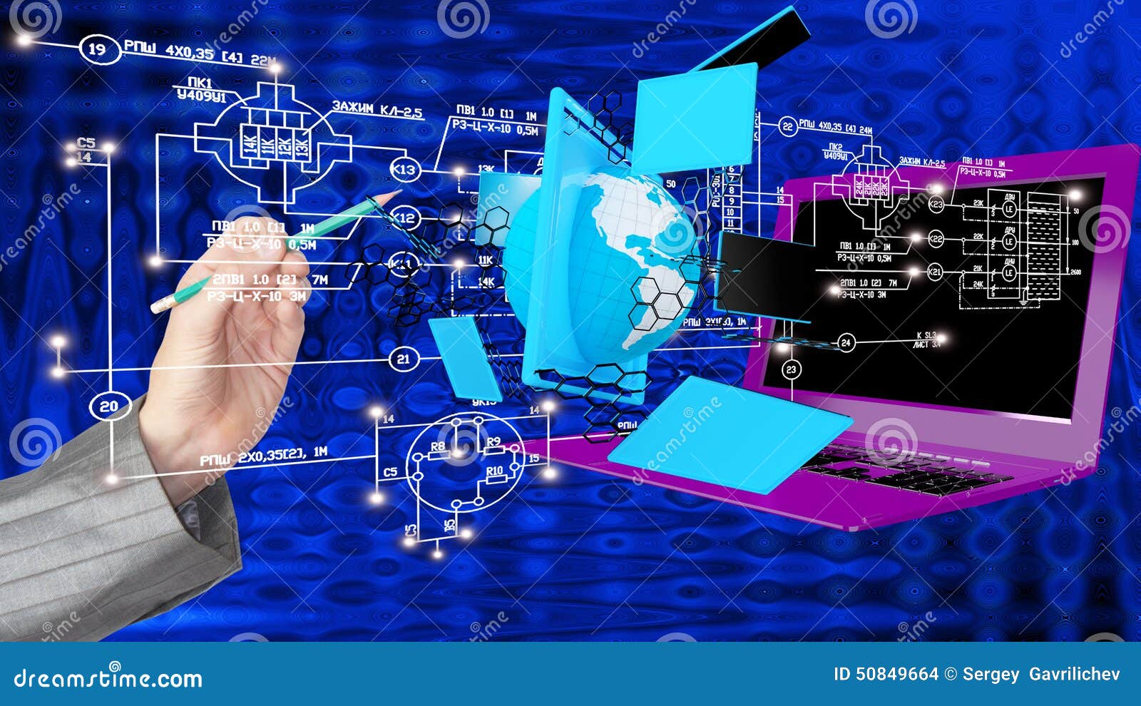 High Speed and High Technological Internet Communicatio Stock Photo ...