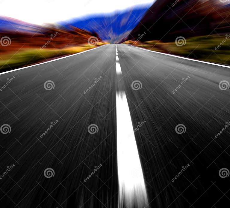 High speed on the highway stock image. Image of expectation - 3006741