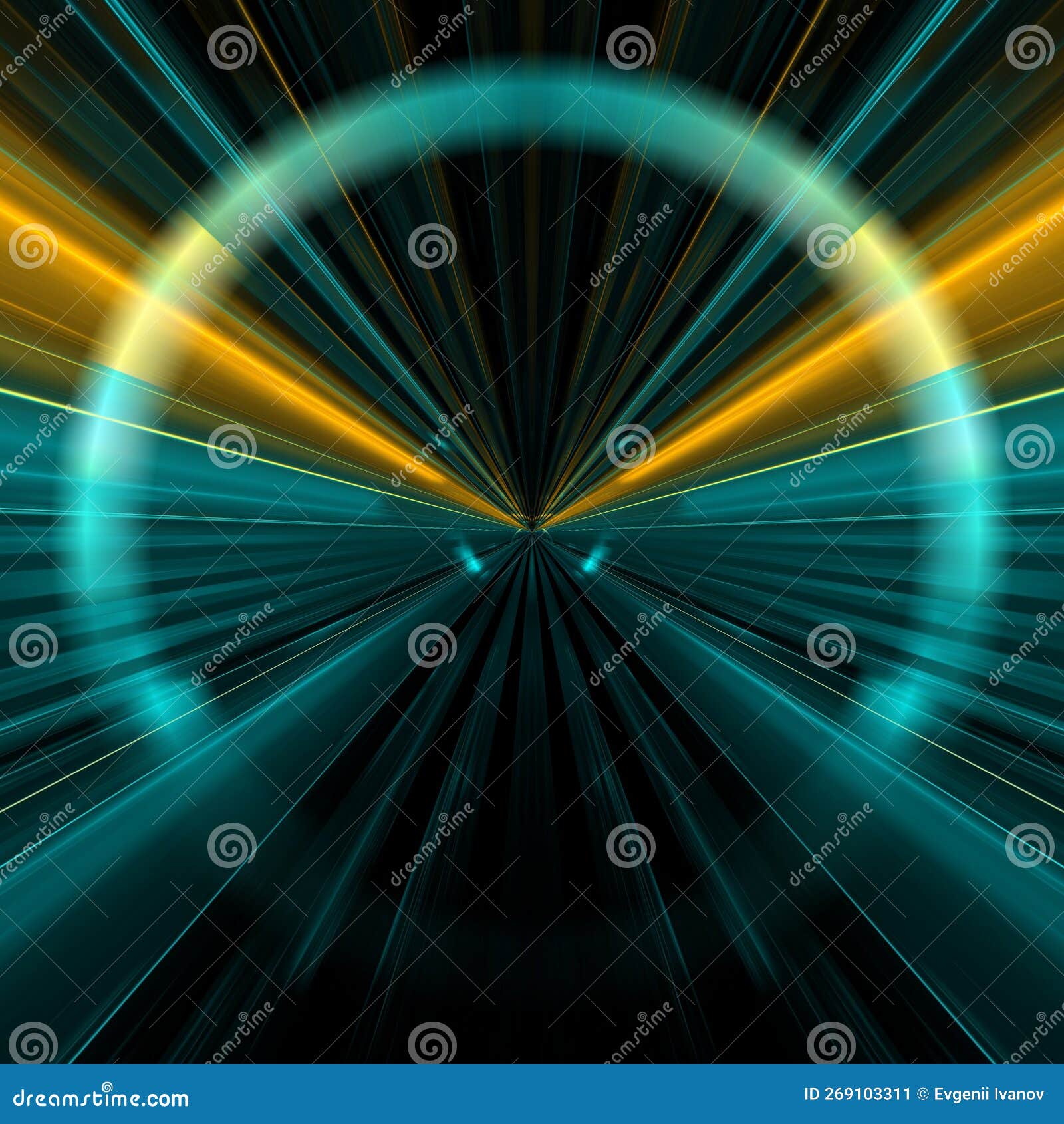 High-speed Hyper Jump in Space, Accelerated Movement in the Tunnel ...