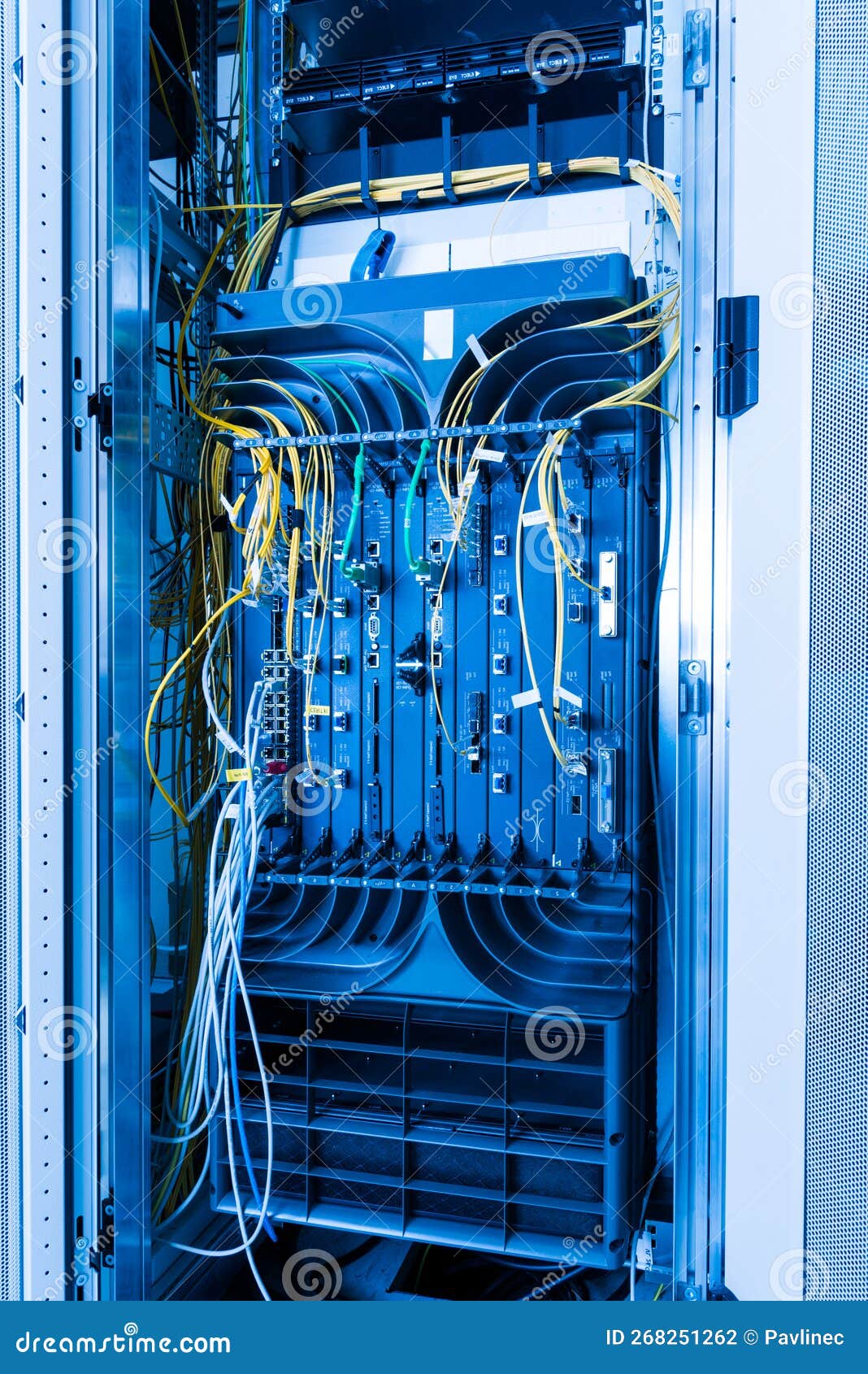 High Speed Internet Provider Router Stock Photo - Image of cabling ...