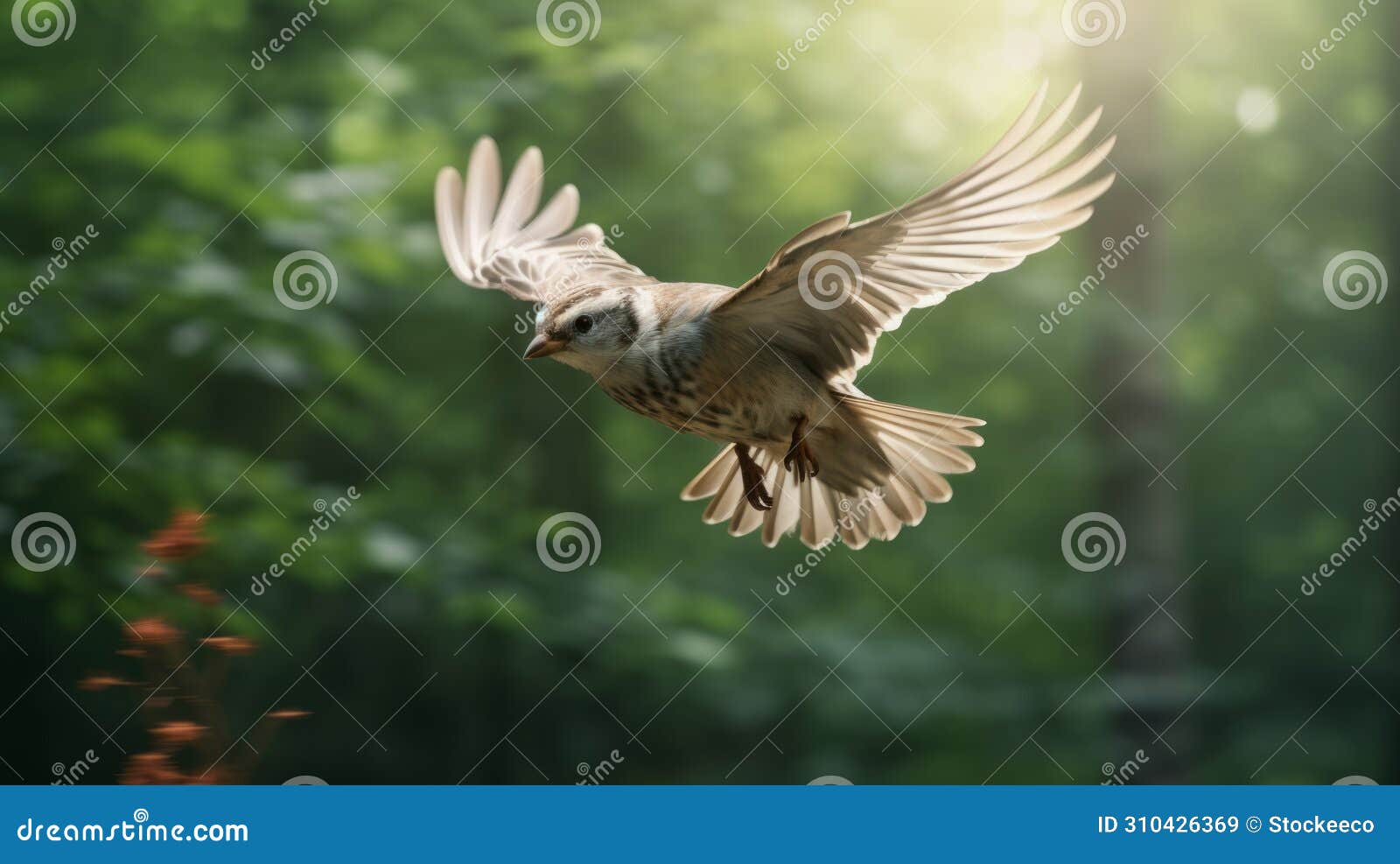 High-speed Lark Soaring through Forest - Stunning Real Image in 8k ...