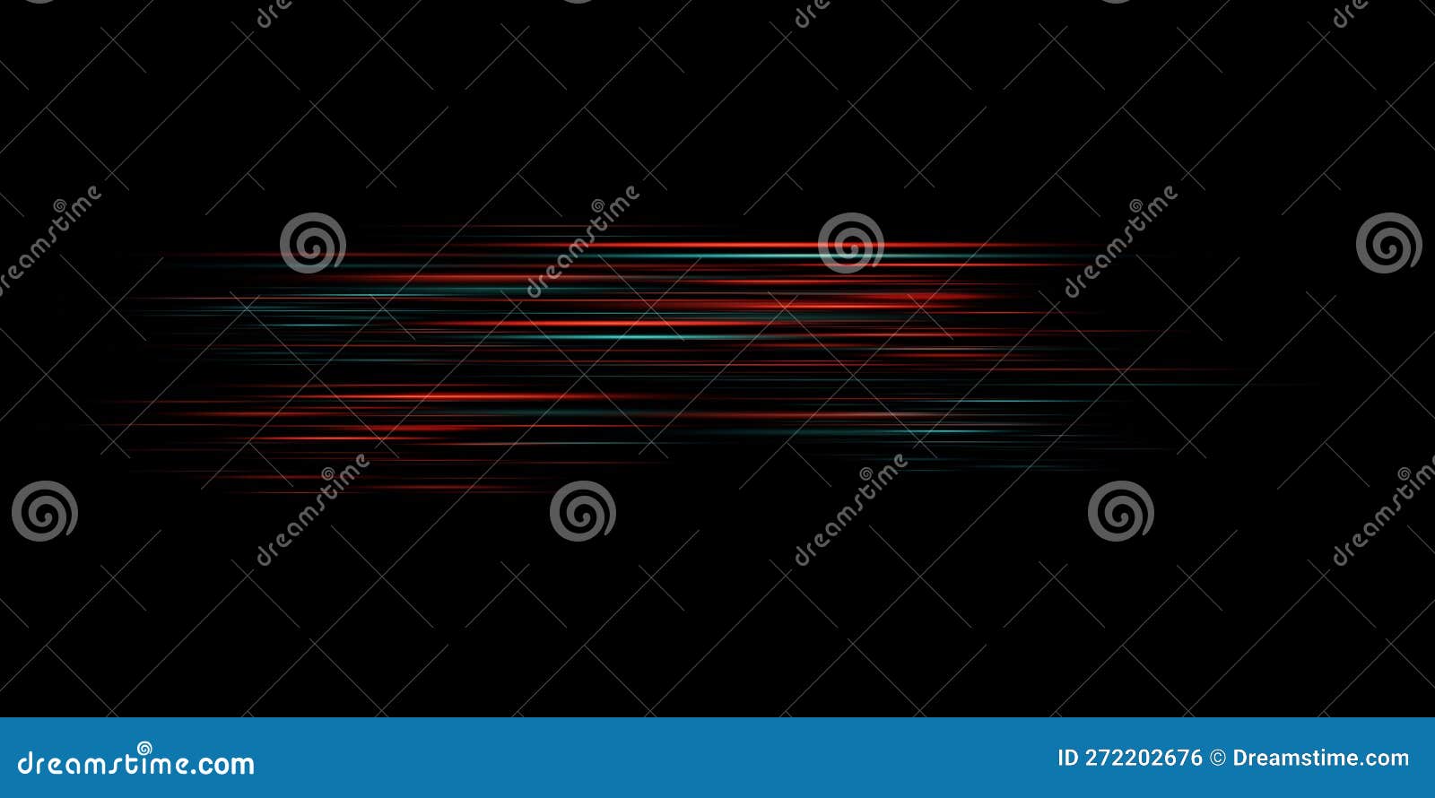 High Speed Lines of Light. on a Black Stock Illustration - Illustration ...