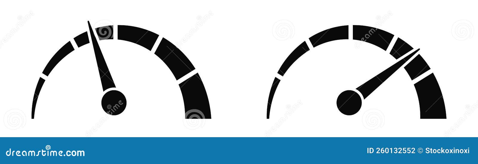 High Speed and Low Speed Performance Icon Stock Vector - Illustration ...