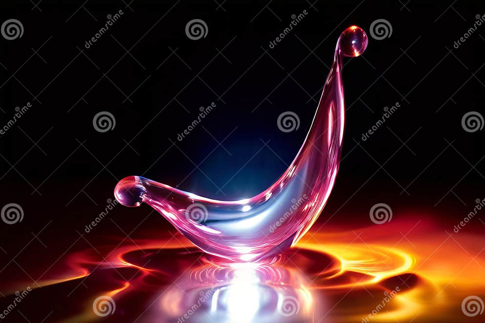 High Speed Luminogram Capturing the Light Play through a High Sp Stock ...