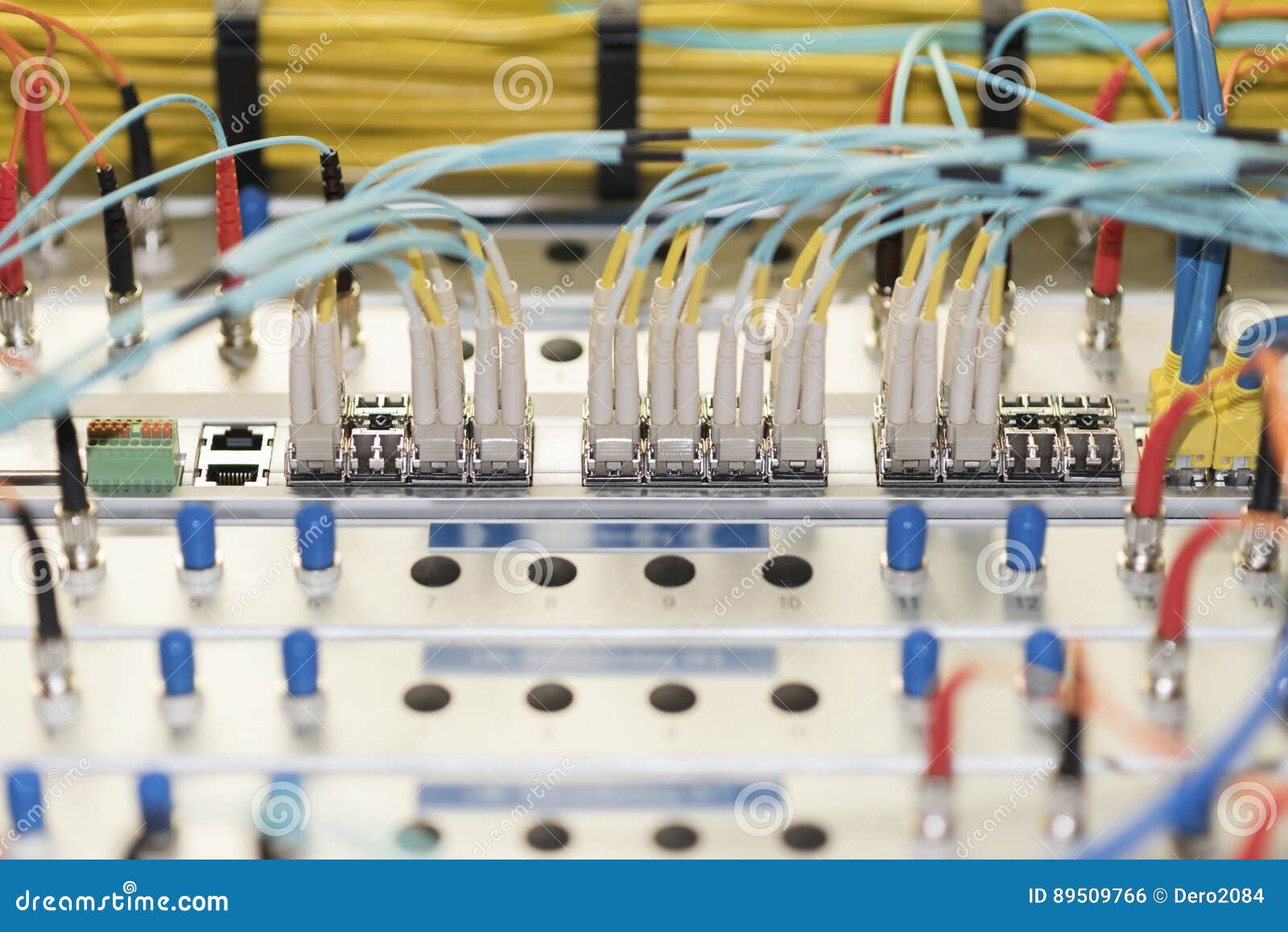 High-speed Networking Equipment, Close-up Stock Photo - Image of ...