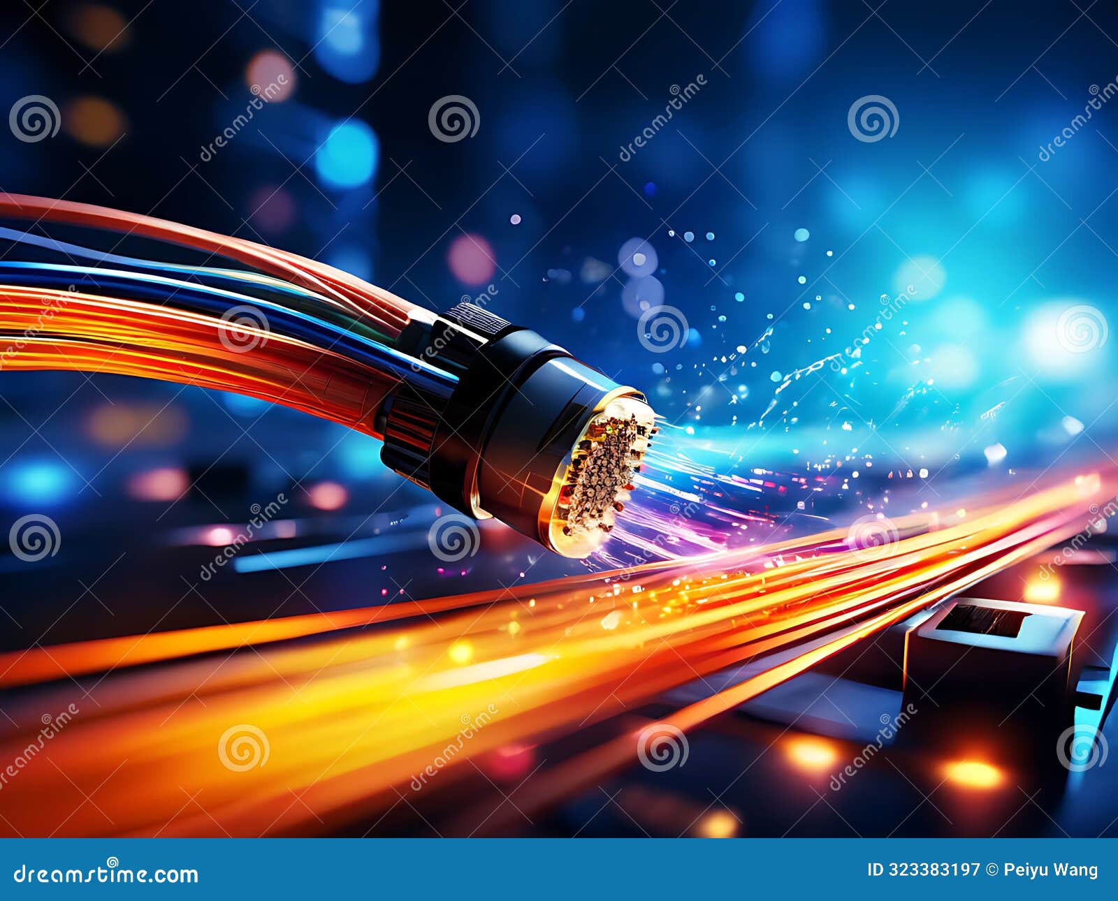 High Speed Optical Cable, Fast Data Broadband Transfer, Fiber ...