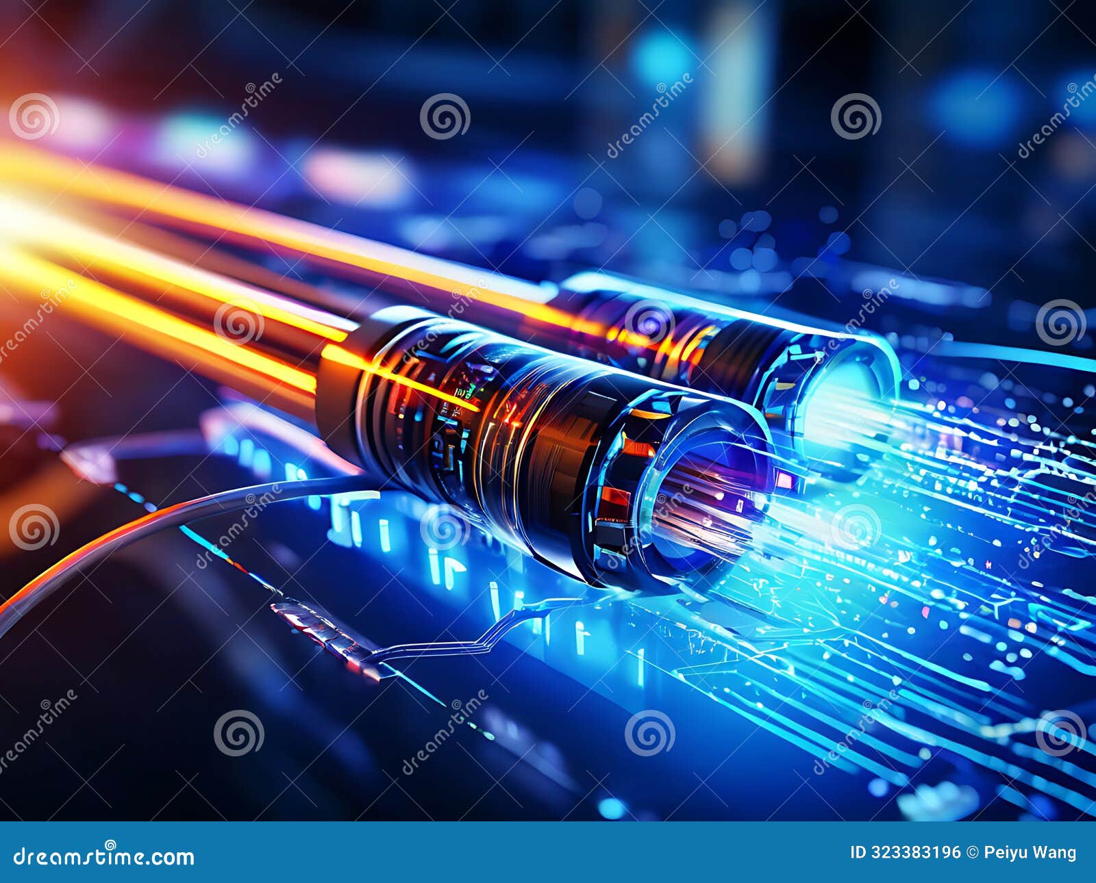 High Speed Optical Cable, Fast Data Broadband Transfer, Fiber ...