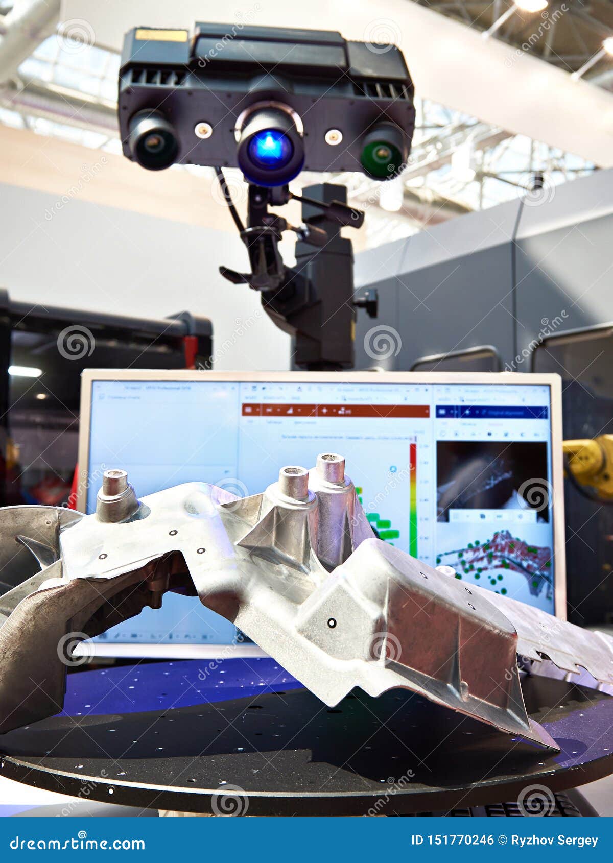 High Speed Optical 3D Measuring Systems Stock Photo - Image of ...