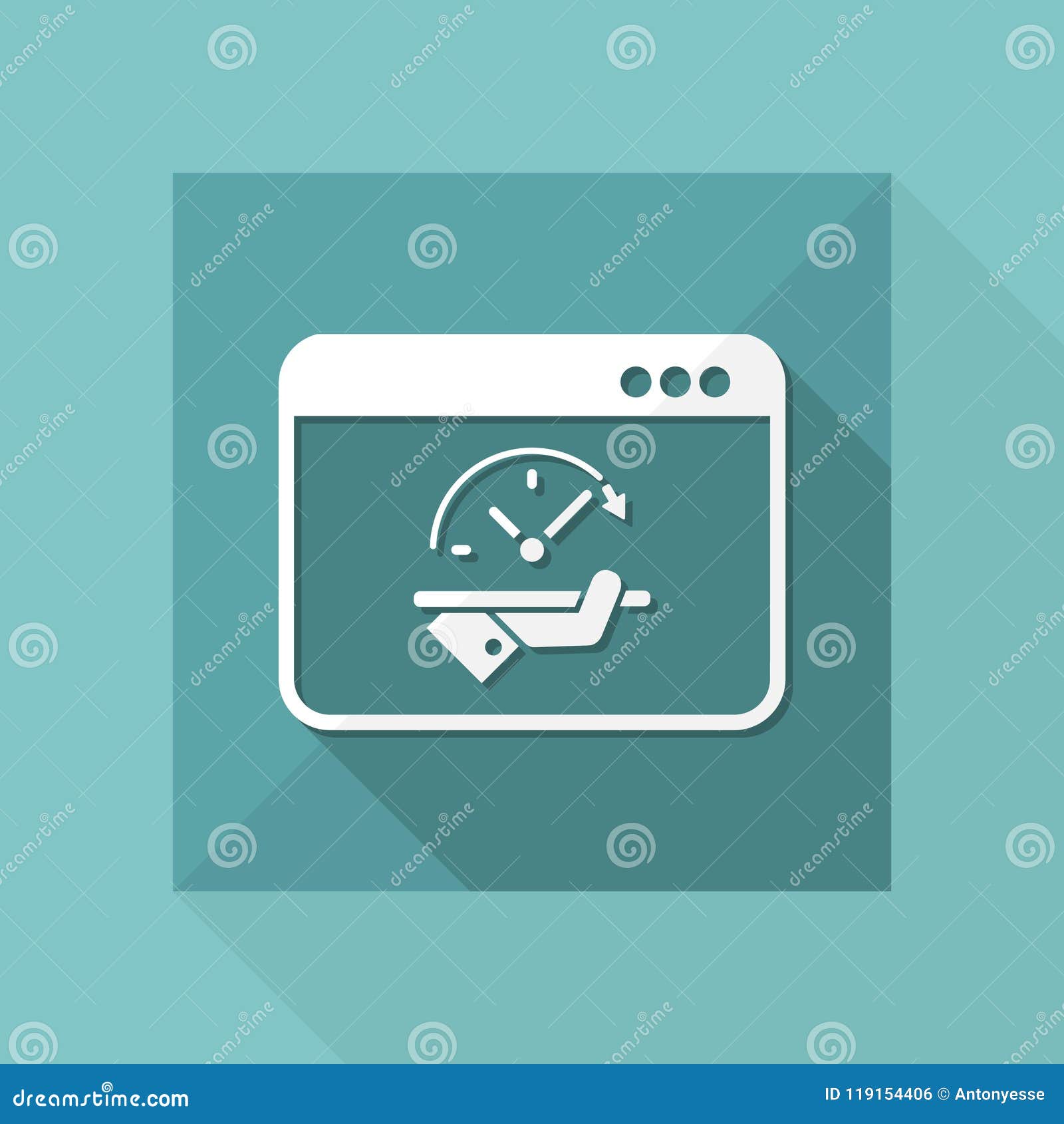 High Speed Performances Computer Online - Vector Flat Icon Stock Vector ...