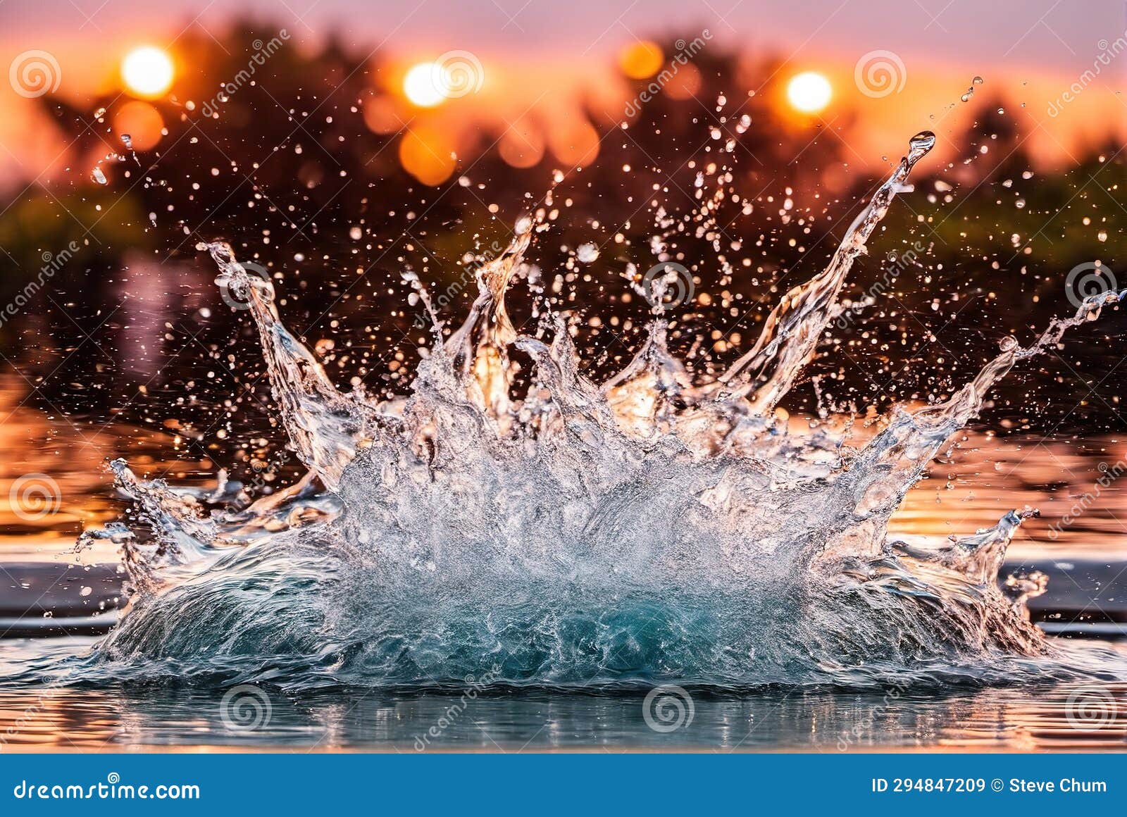High-speed Photography of the Moment when Water Splashes Stock ...