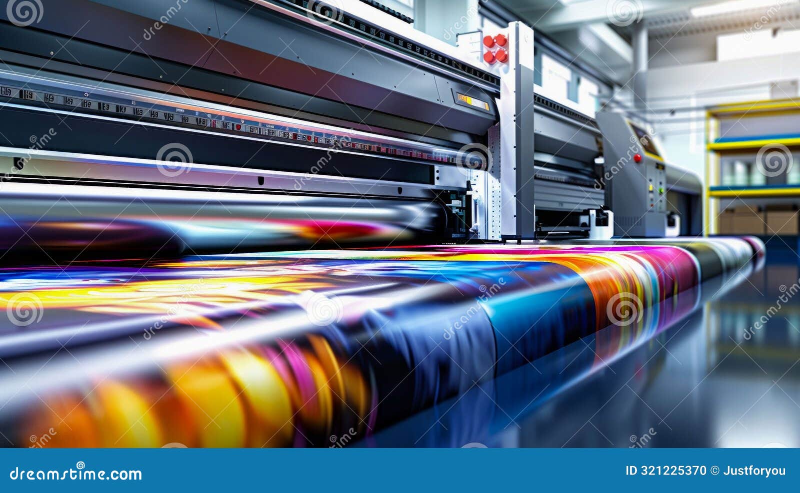 High-Speed Printing Press in Operation. Generative Ai Stock ...