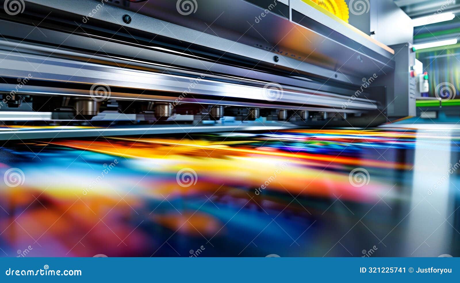 High-Speed Printing Press in Operation. Generative Ai Stock ...