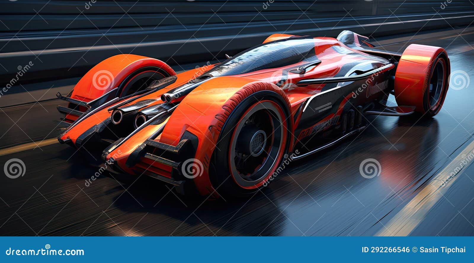 High Speed Race Red Formula Car Stock Illustration - Illustration of ...