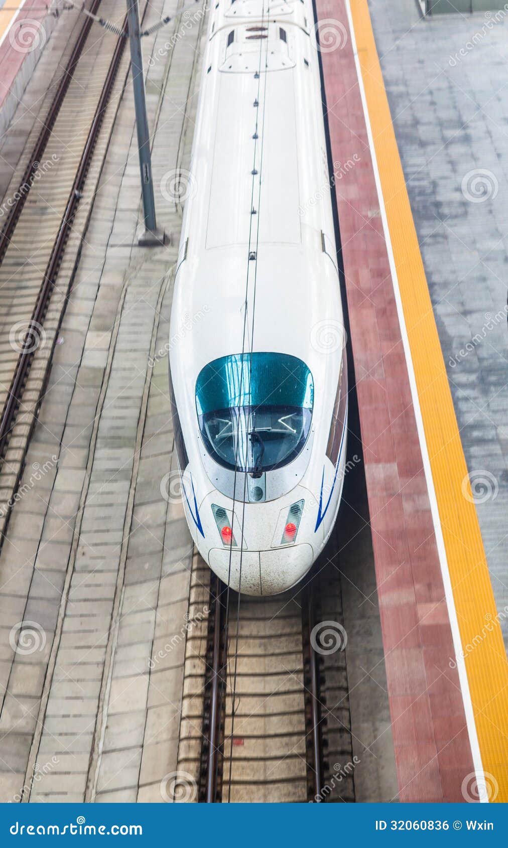 High speed rail station stock photo. Image of railway - 32060836