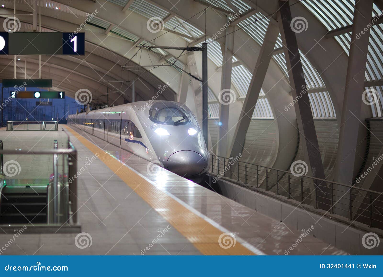 High speed rail station stock image. Image of passenger - 32401441