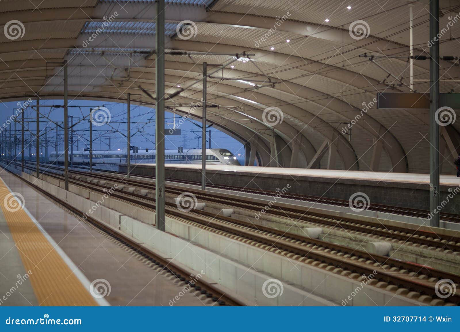 High speed rail station stock photo. Image of station - 32707714