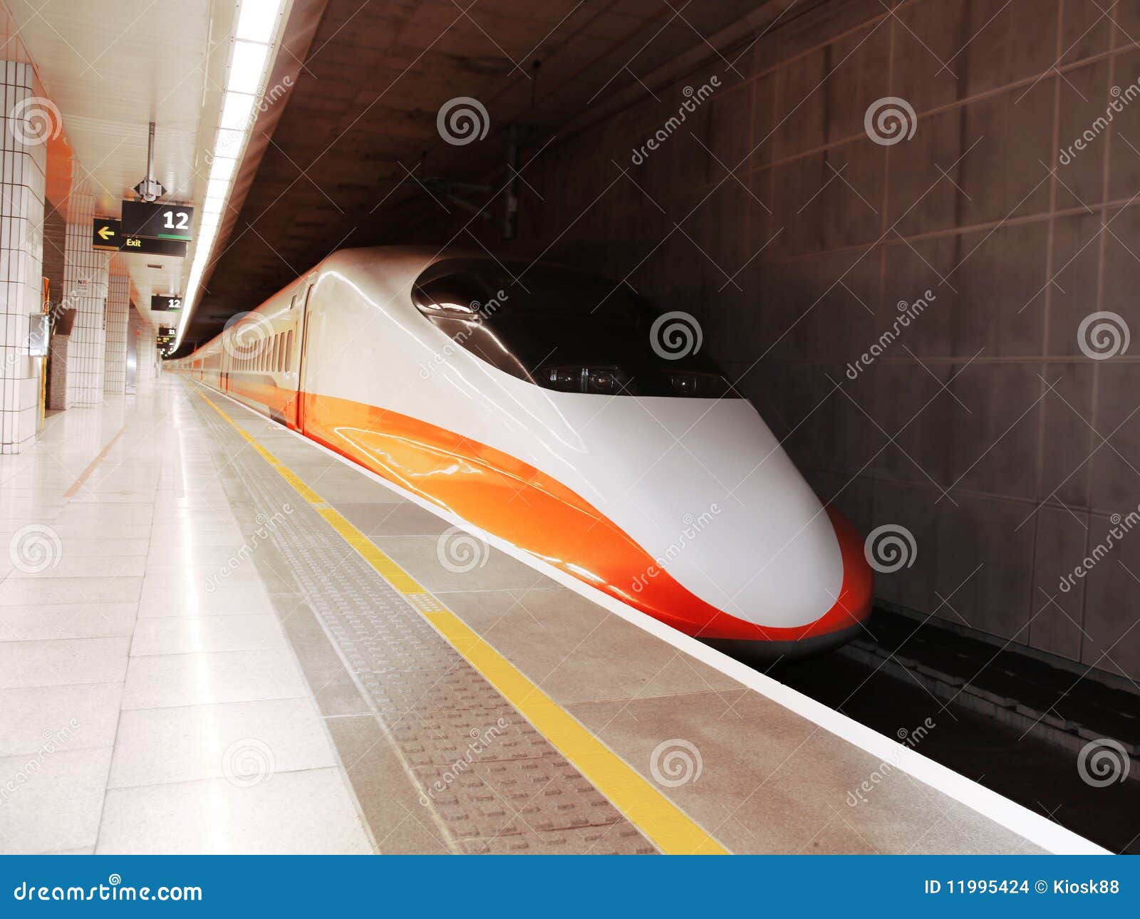High speed railway station stock photo. Image of futuristic - 11995424