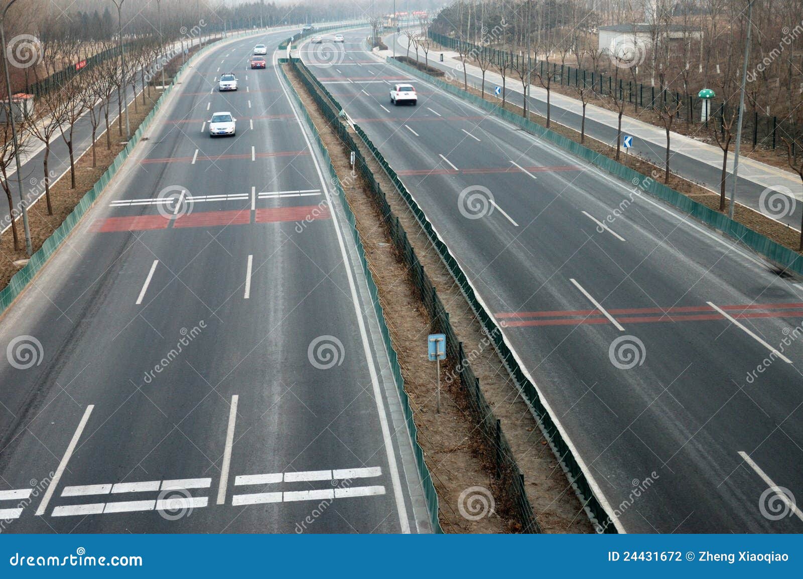 High speed road stock photo. Image of rural, lane, white - 24431672