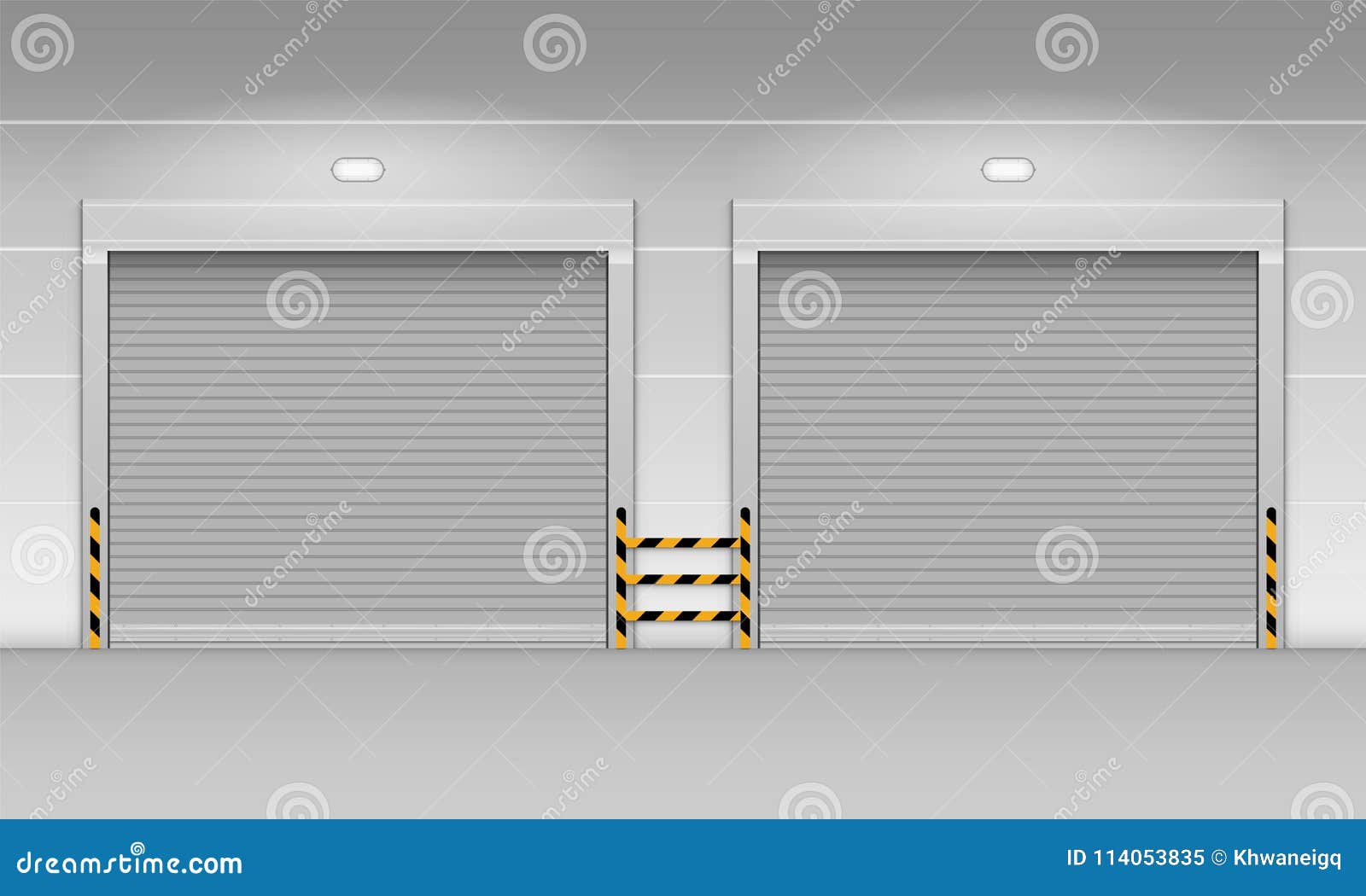 High Speed Rolling Door, Shutter Door, Vector, Illustration Stock ...