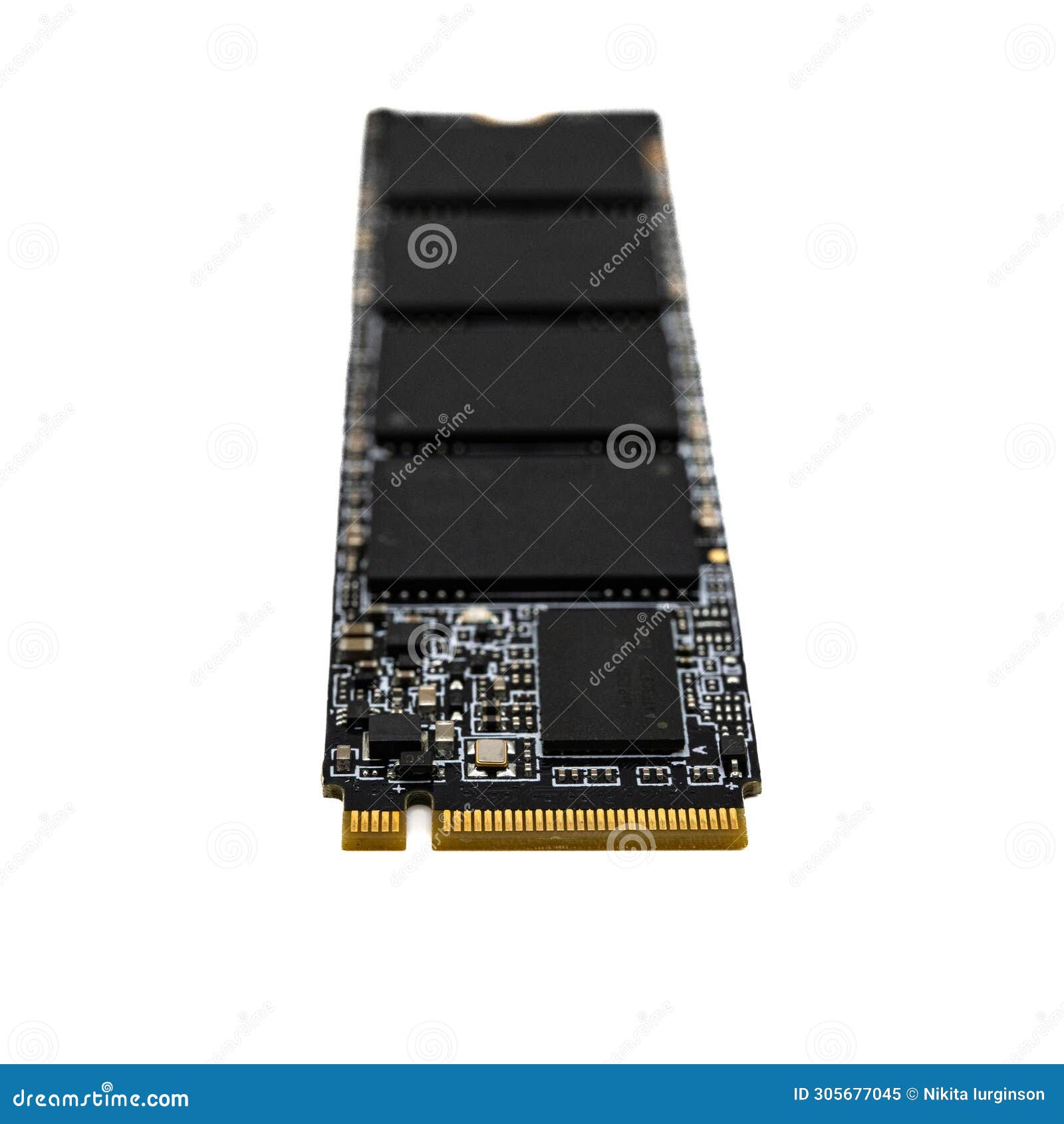 High Speed Ssd M2 Disk for Pc on White Background. Stock Image - Image ...