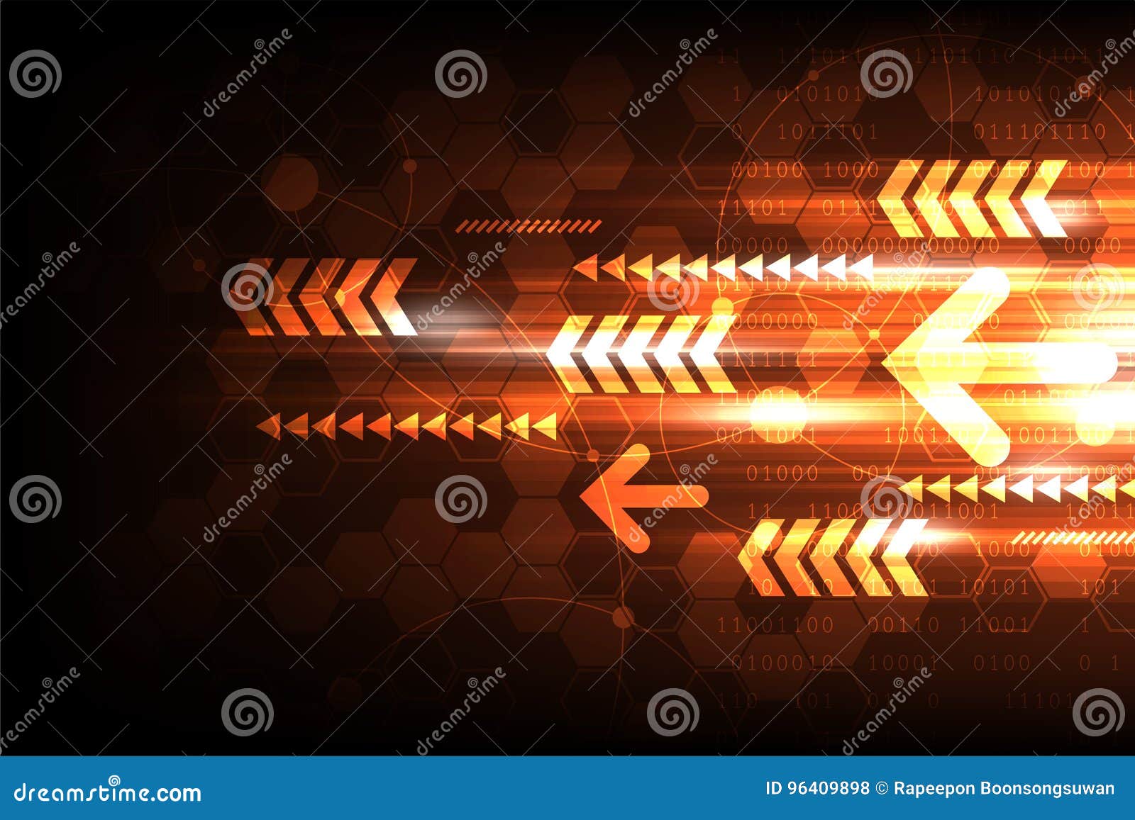 High-speed Technology that Moves into the Future. Stock Vector ...
