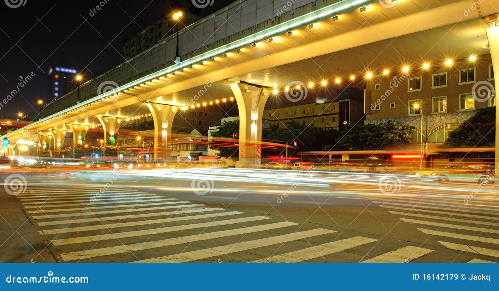High Speed Traffic and Blurred Light Trails Stock Image - Image of ...
