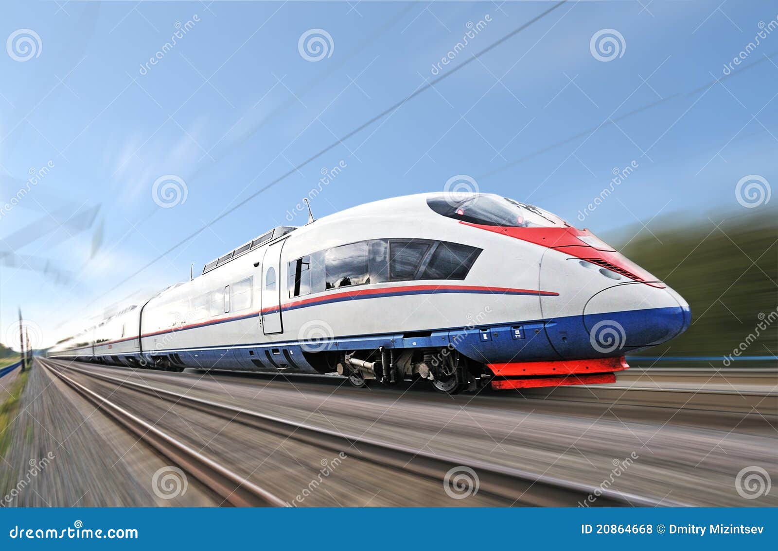 High-speed train. stock photo. Image of peregrine, speed - 20864668