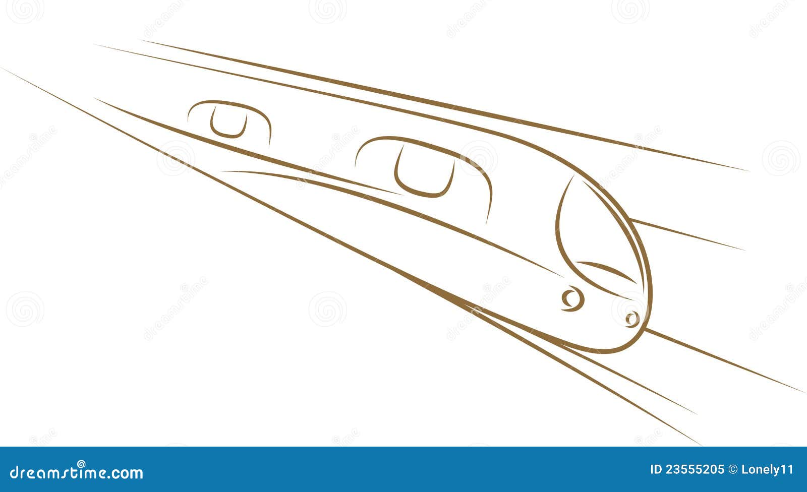 High-speed train stock vector. Illustration of road, railway - 23555205