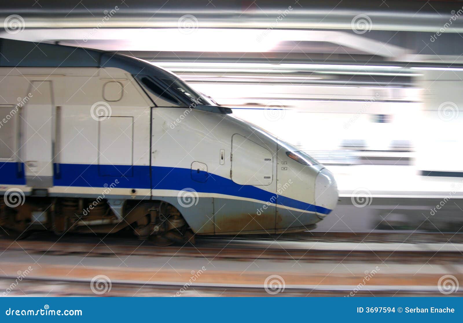 High speed train stock photo. Image of commuter, speed - 3697594