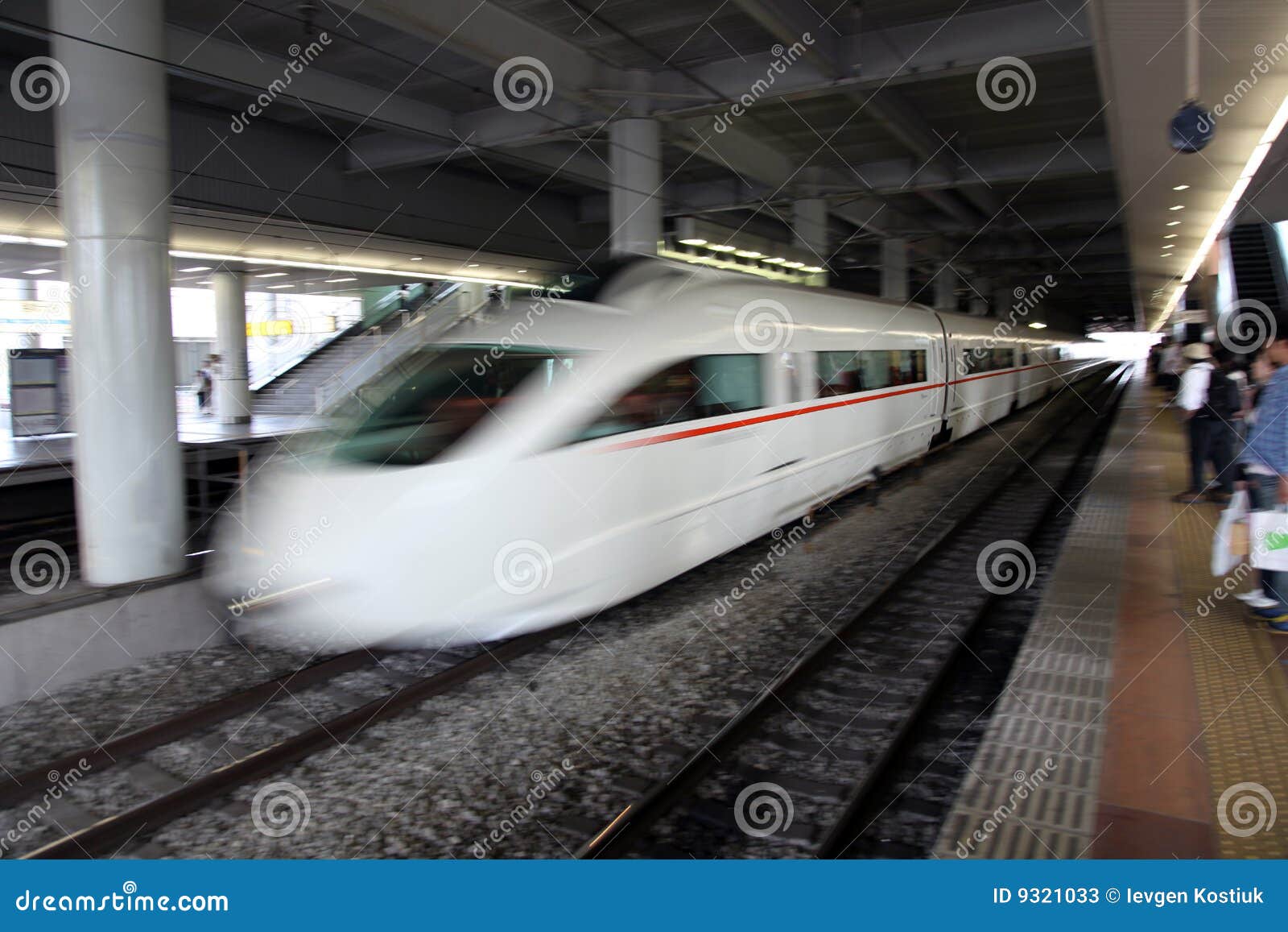 High speed train stock image. Image of perspective, journey - 9321033