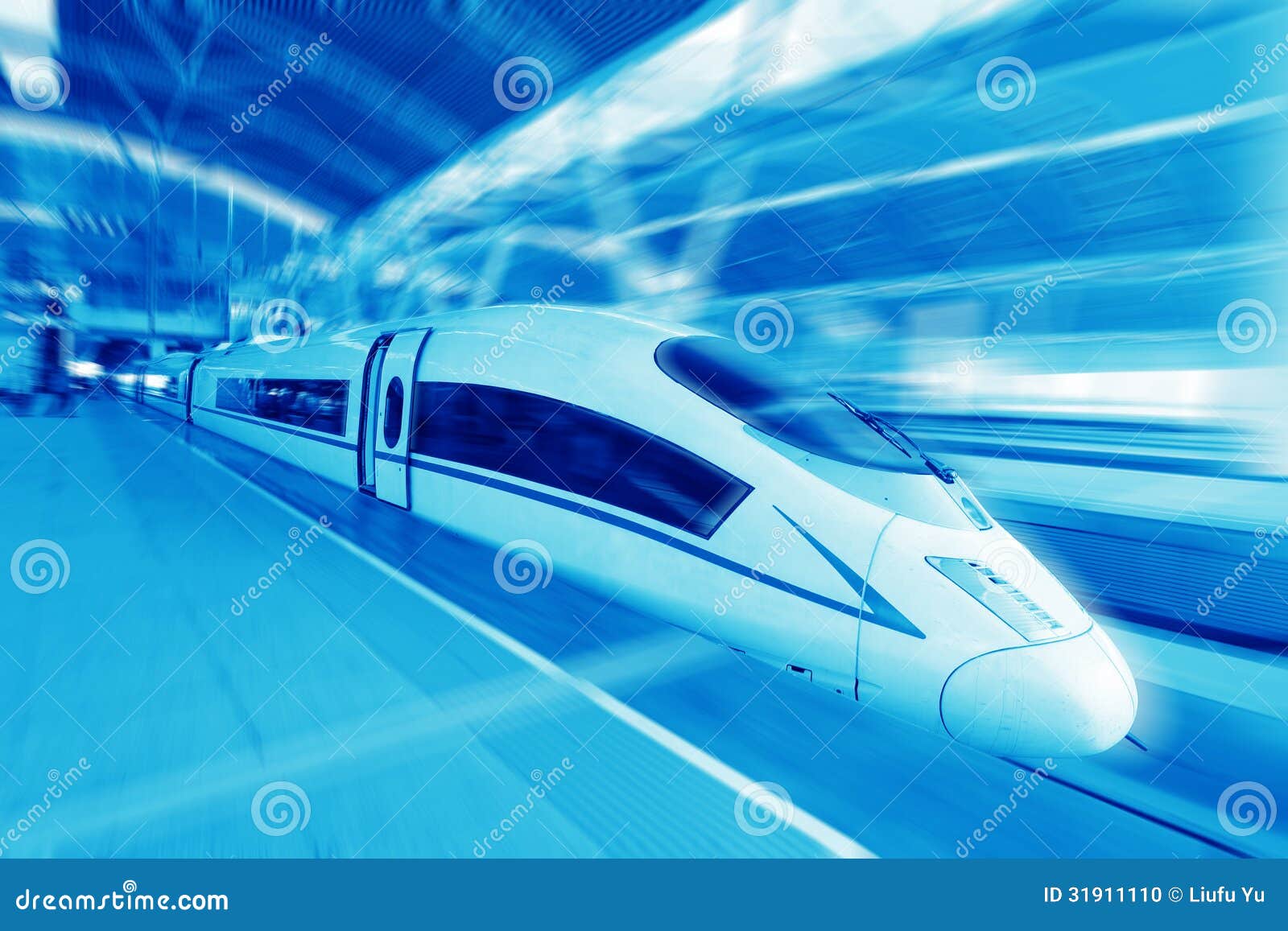 High speed train stock photo. Image of depot, movement - 31911110