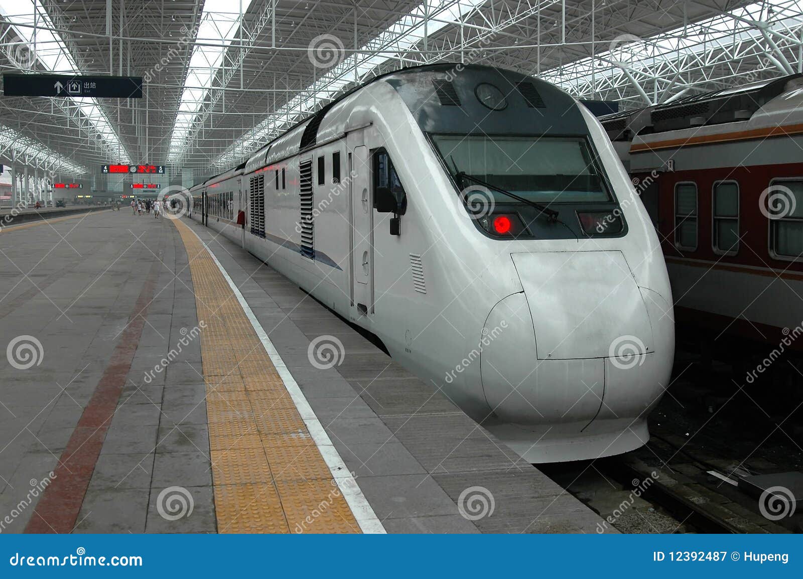 High speed train of China stock image. Image of rail - 12392487