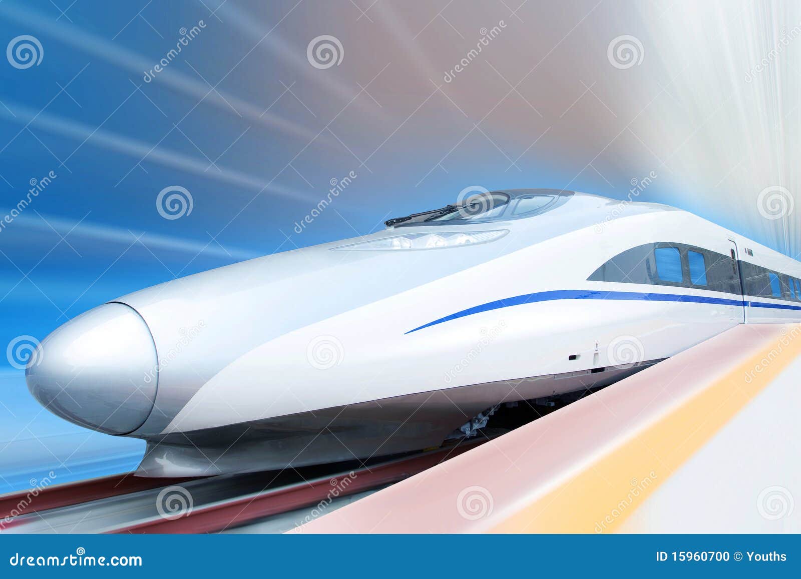 High Speed Train (clipping Path) Stock Photo - Image of concept ...
