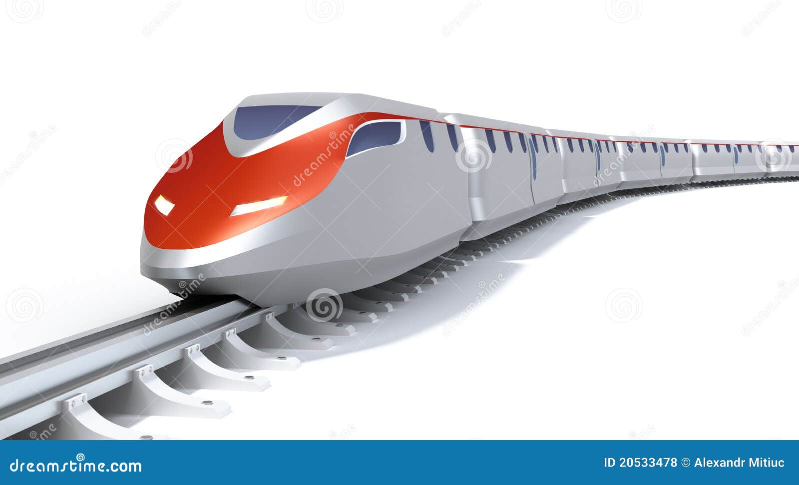 High speed train concept stock illustration. Illustration of commuting ...