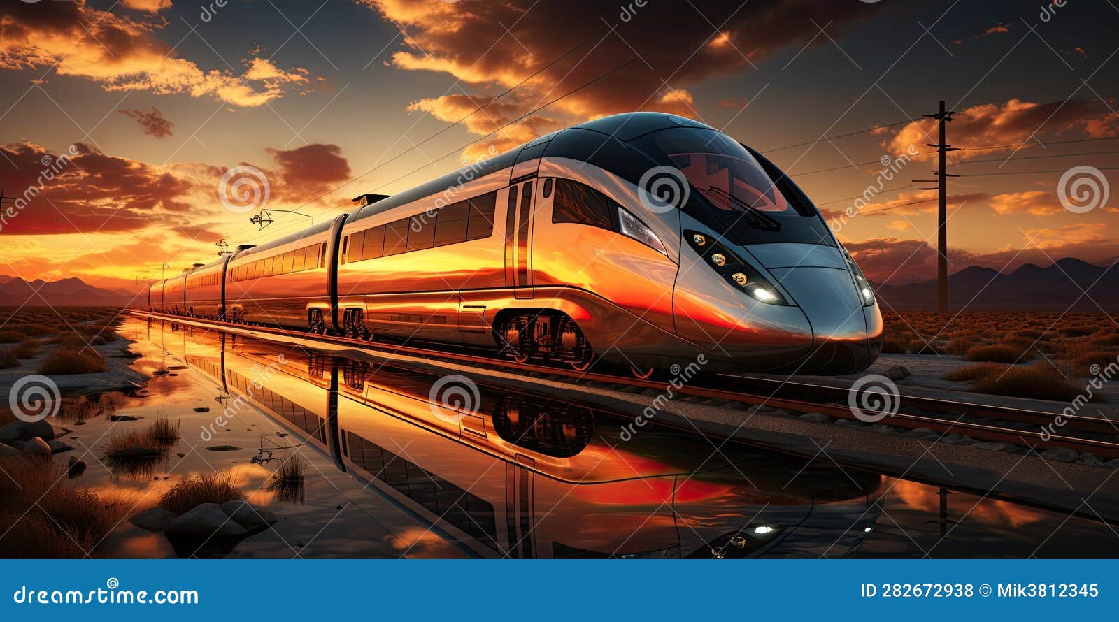 High Speed Train Conceptual Design. Stock Illustration - Illustration ...