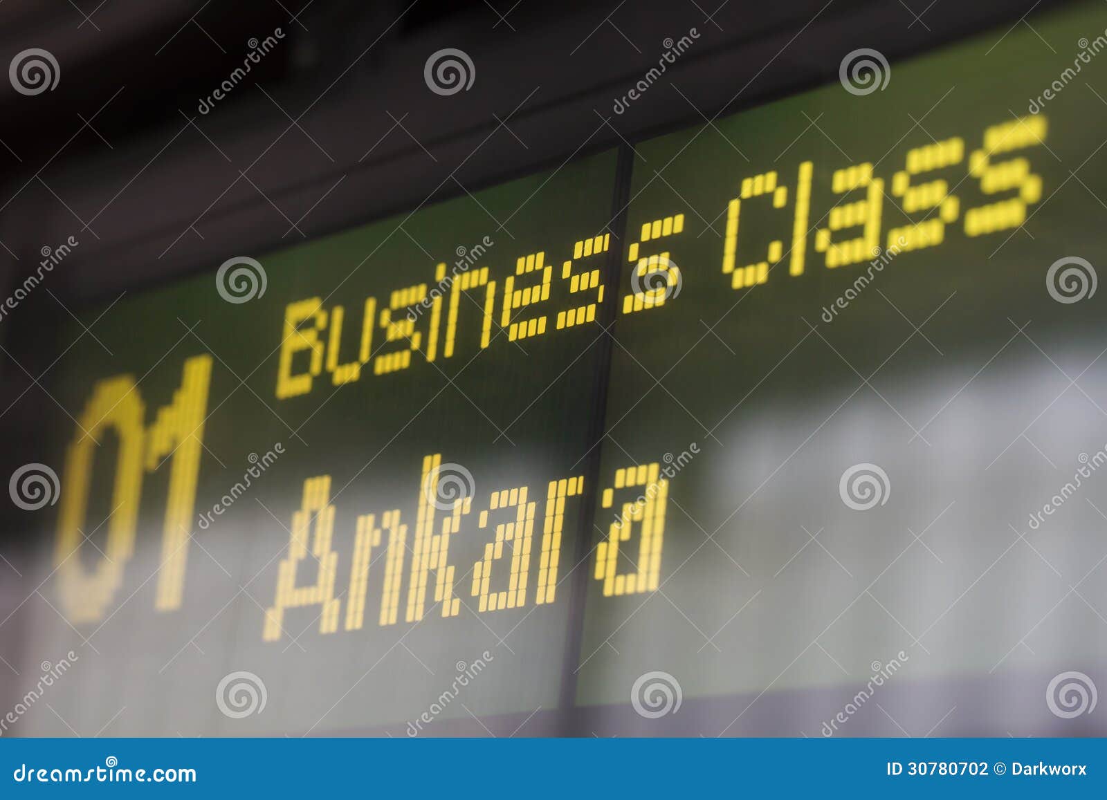 High-speed Train Destination Board Stock Photo - Image of business ...