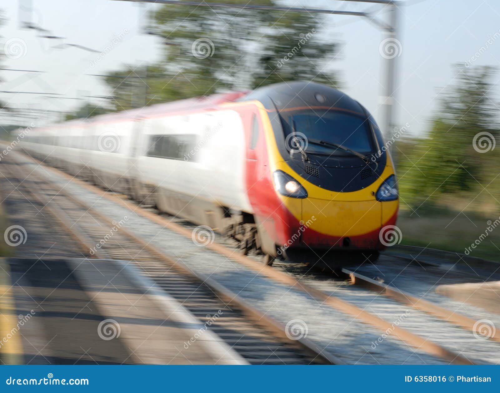 High Speed Train in Europe stock photo. Image of speed - 6358016