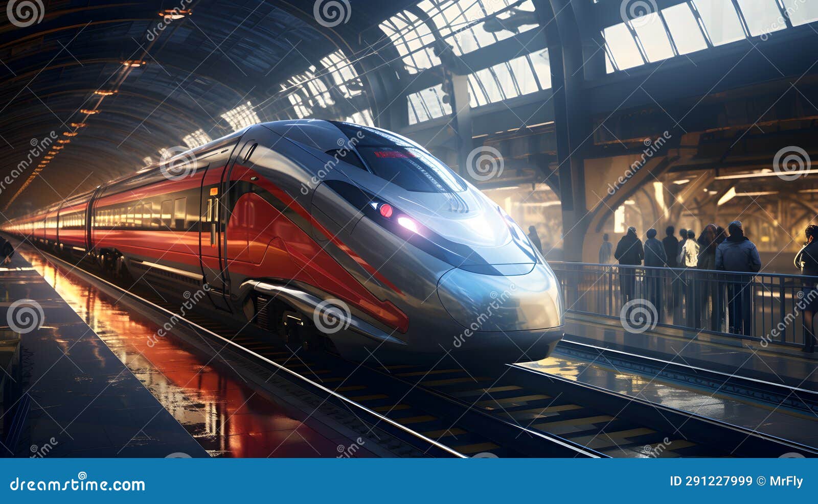 High Speed Train, Fast Transportation, Rail, Link Stock Illustration ...