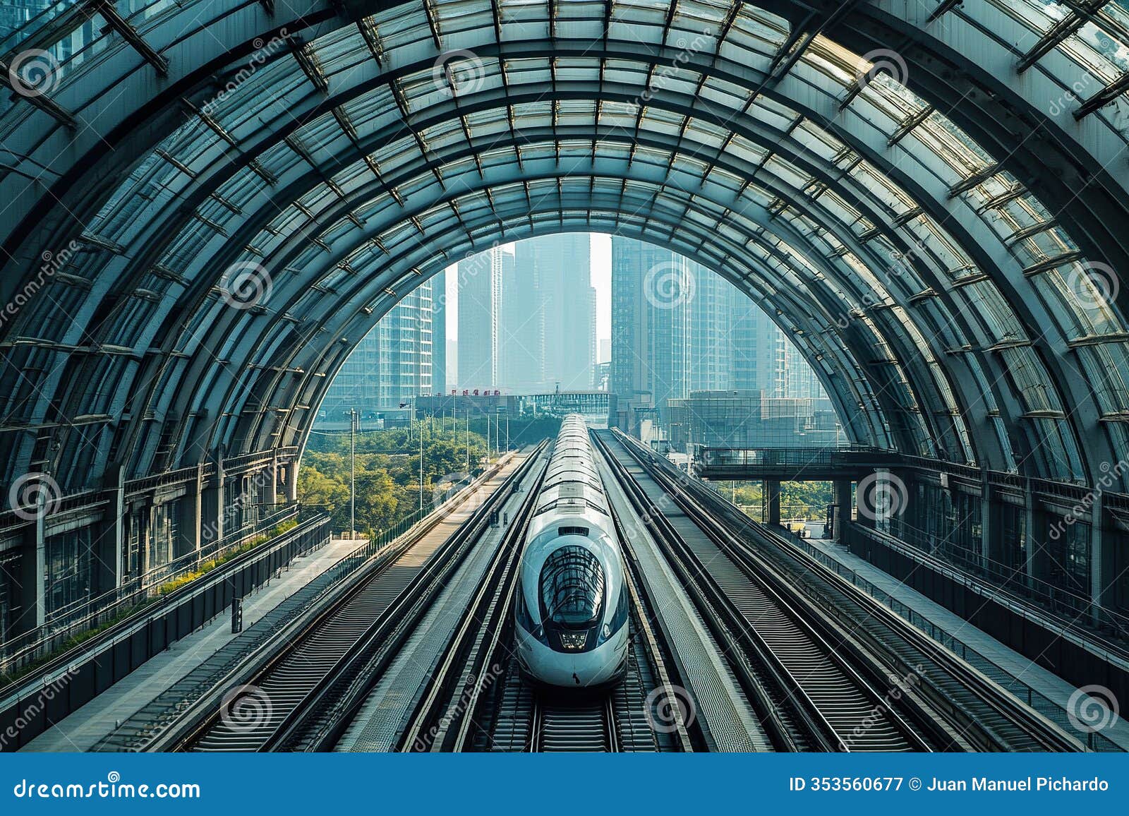 High-speed Train, Feeling of Speed, Aerodynamic Lines Stock ...