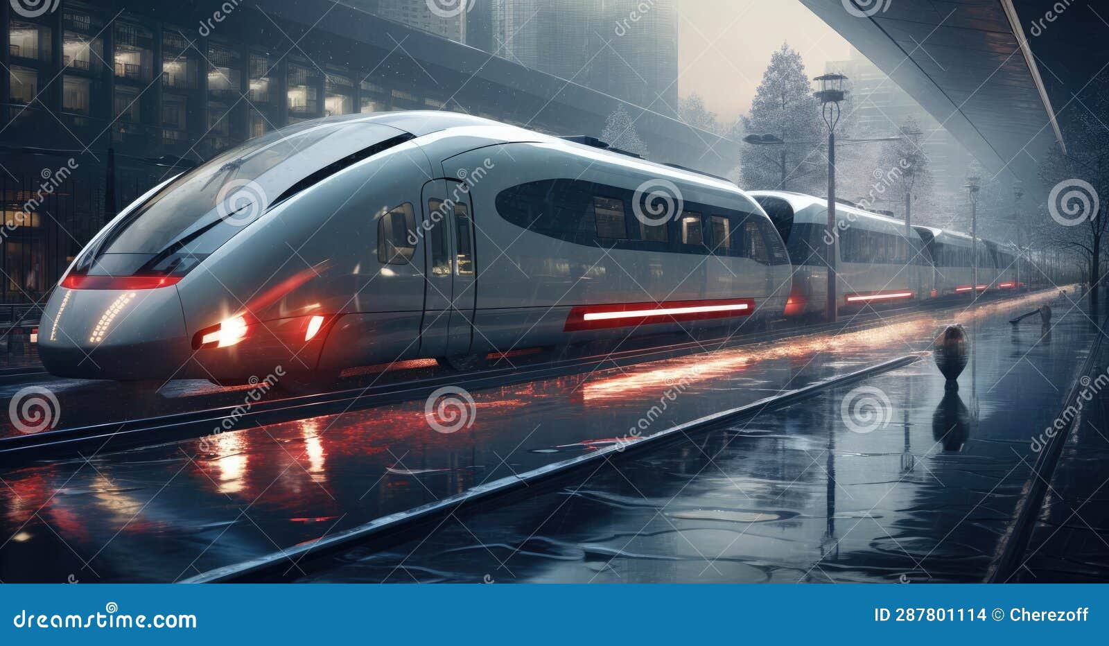 The High-speed Train of the Future Stock Photo - Image of office, train ...